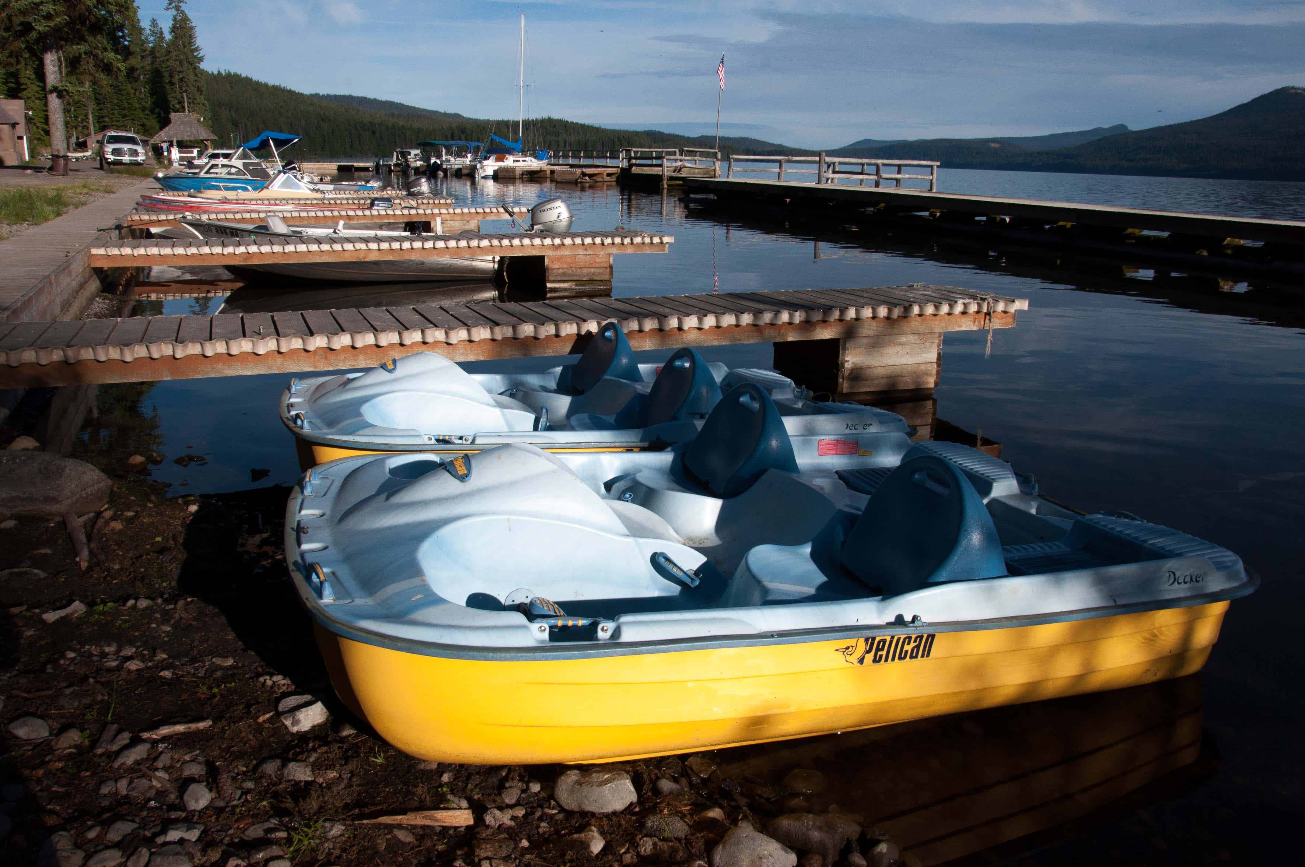 Paddle Boats - Odell Lake Lodge & Resort Oregon